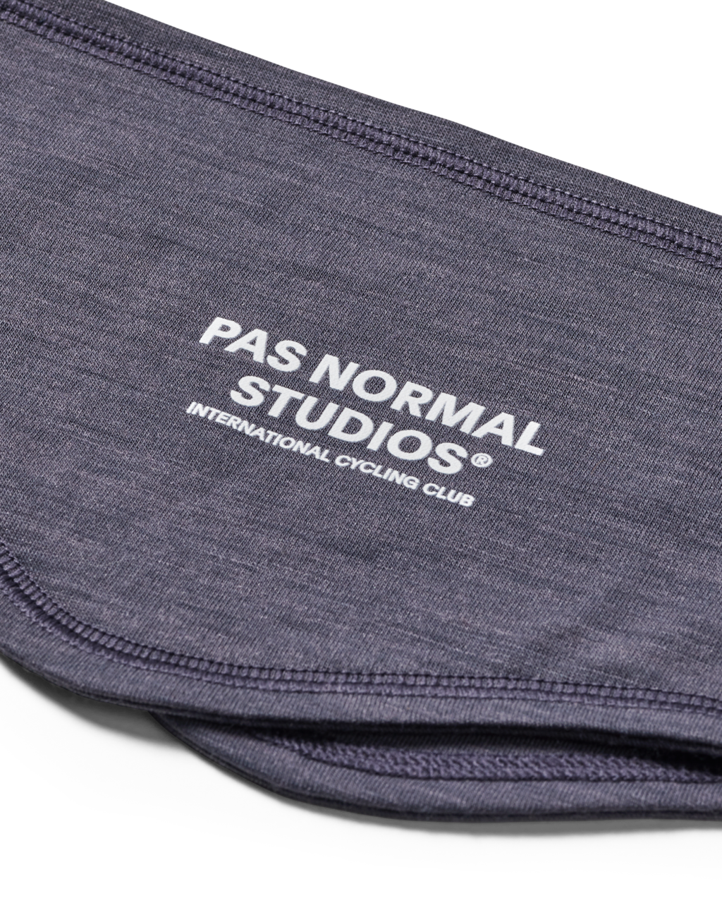 Pas Normal Studios Logo Merino Headband Steel - Sorensensykler